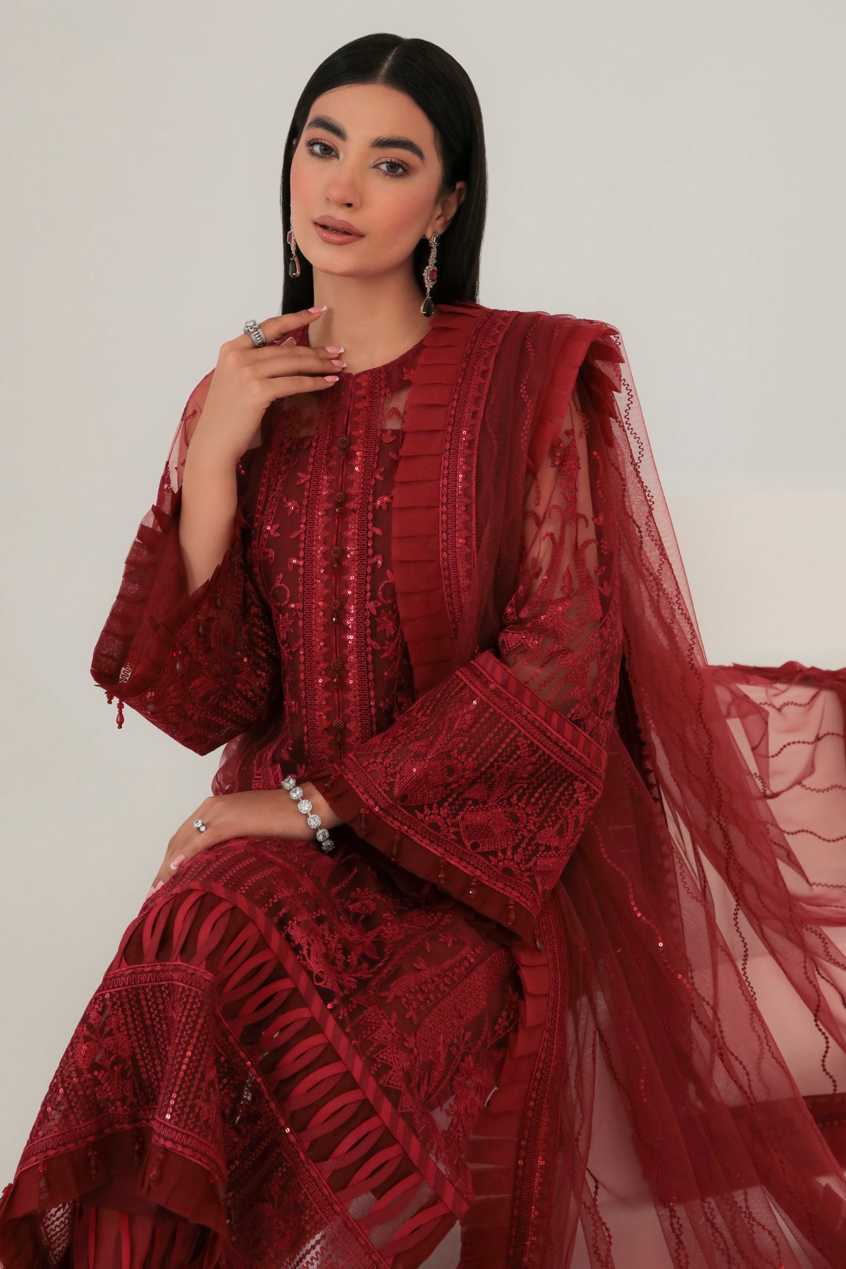 Pakistani Formal Dresses | Chiffon, Raw Silk, Net & Organza